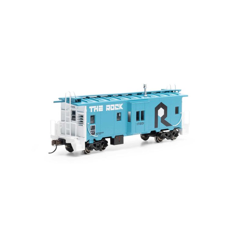 HO Rolling HO Bay Window Caboose, ROCK #17201 – ABC Hobby