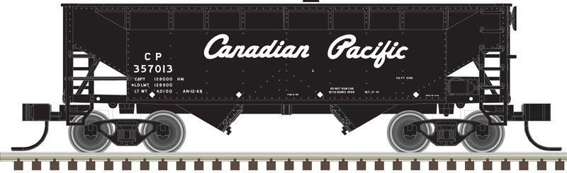 N Rolling Atlas N 2-Bay Offset Side Hopper Canadian Pacific Rd #357024 ...